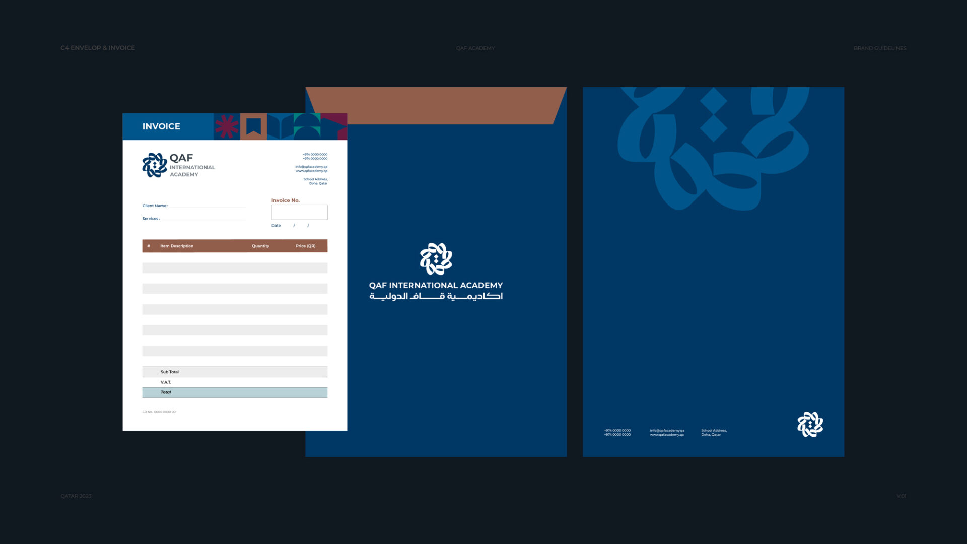 QAF Brand identity Design - Digital Marketing Agency in Qatar